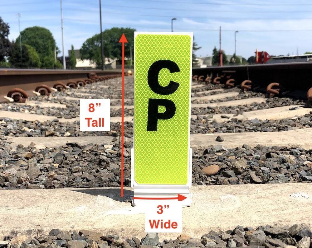 Railroad Clearance Point Marker - IMPACT RESISTANT/TRIP SAFE ...