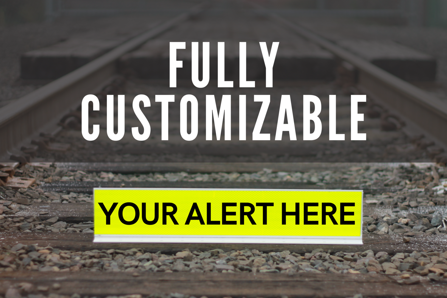 FULLY CUSTOMIZABLE: Railroad Track Marker – Solutions - Factory Theme