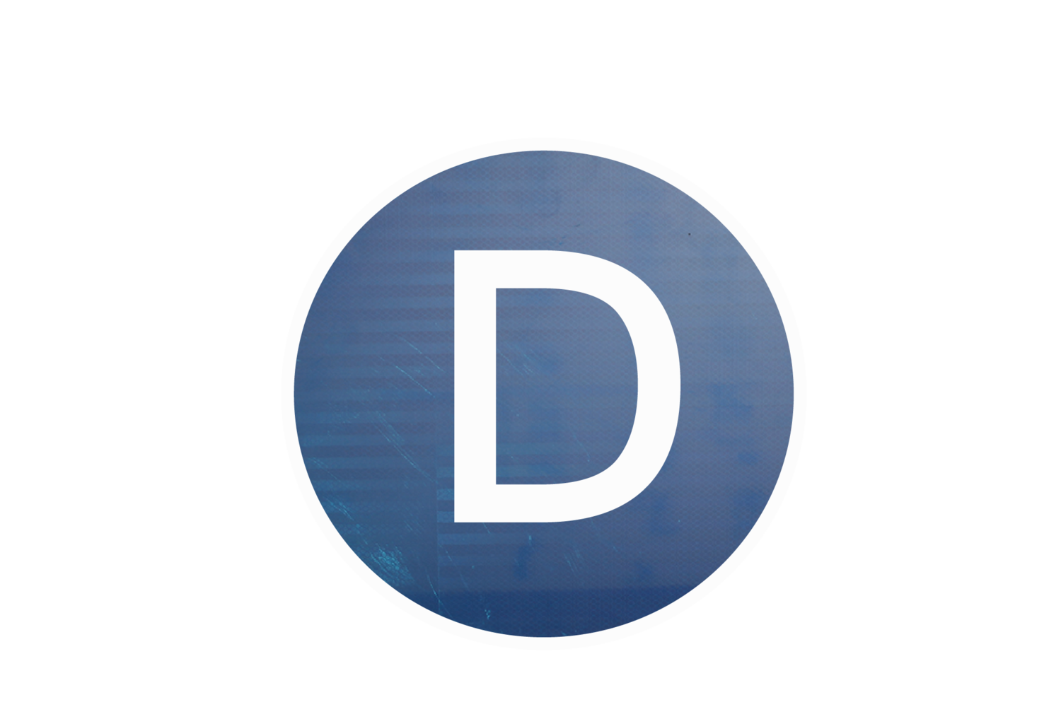 Blue 16" Derail Sign – Solutions - Factory Theme