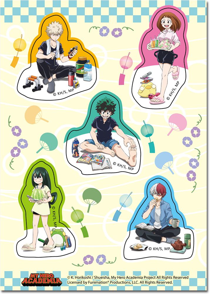 MHA - S3 | Main Characters - Hobbies | 5-PC Sticker Sheet - Home - The ...