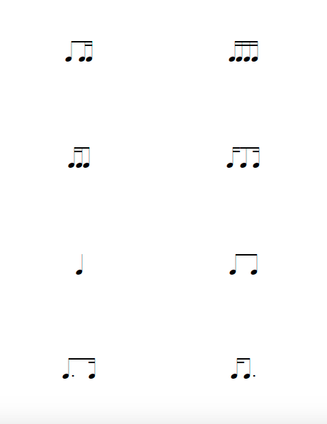 Free 16th Note Rhythm Cards - Free Rhythm Worksheets - Store - Music ...