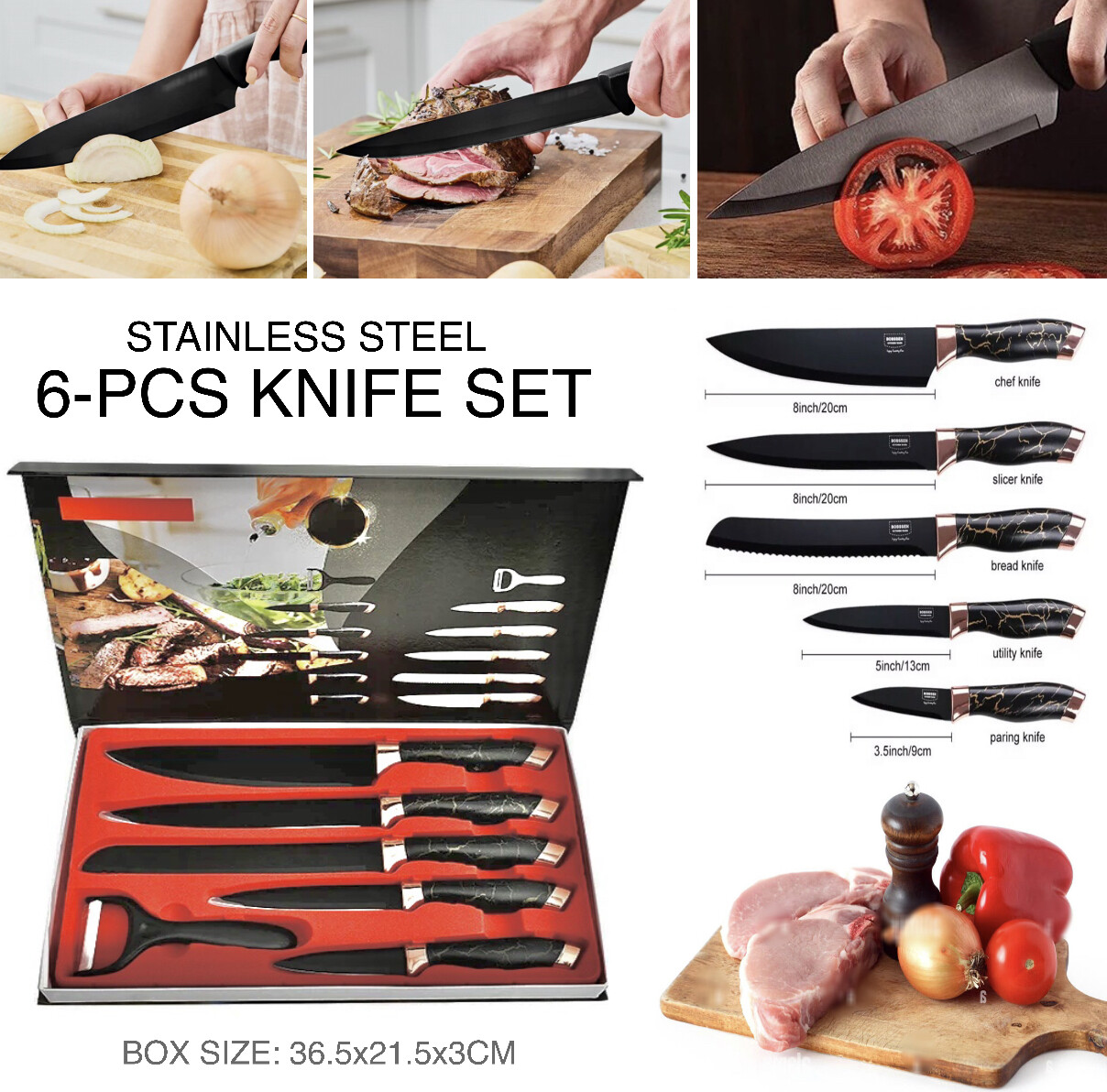 6-Pcs Knife Set