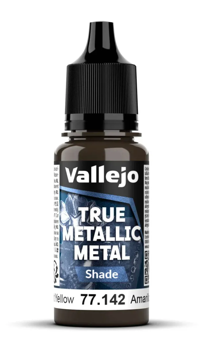 Store – Radiant Yellow 18 ml – True Metallic Metal Shade – Vallejo