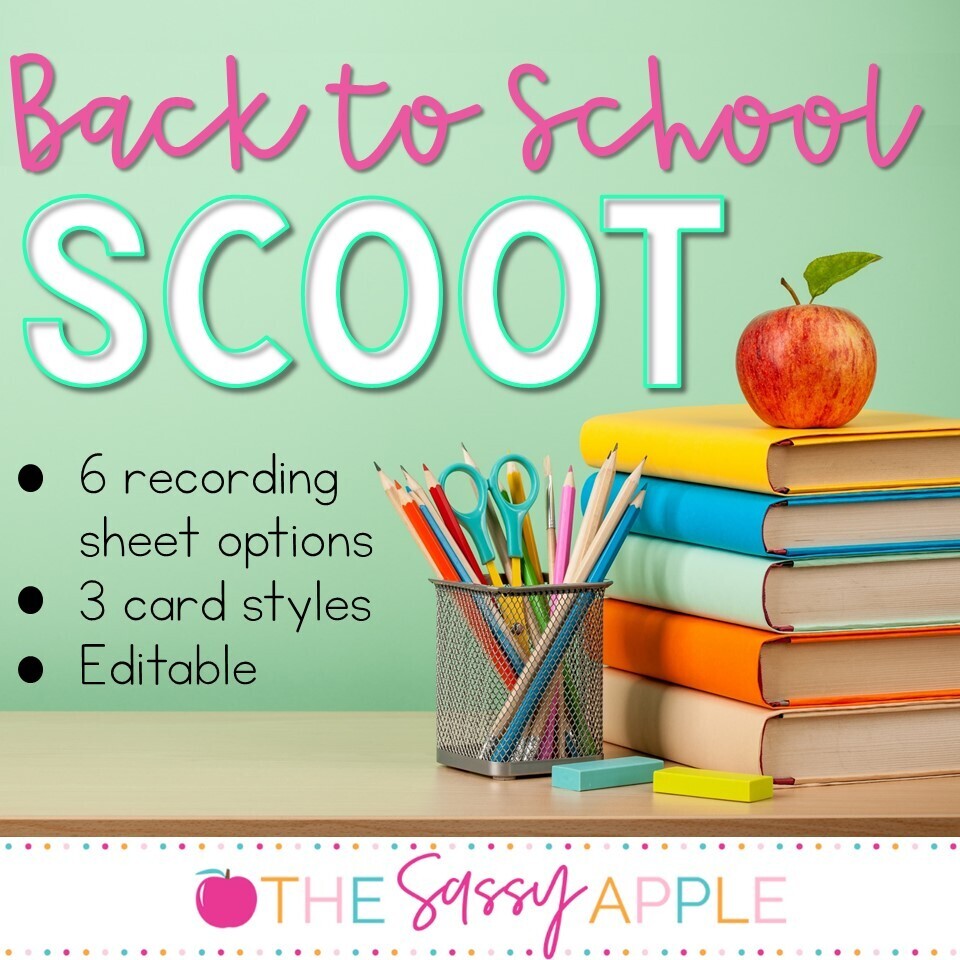 Back to School Scoot: A Getting to Know You Activity Back to School ...