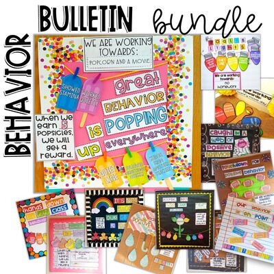 Classroom Management System Positive Behavior Bulletin Bundle | Shop ...
