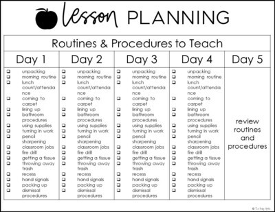 FREE First Week of School Planning Guide & Resources | Shop - The Sassy ...