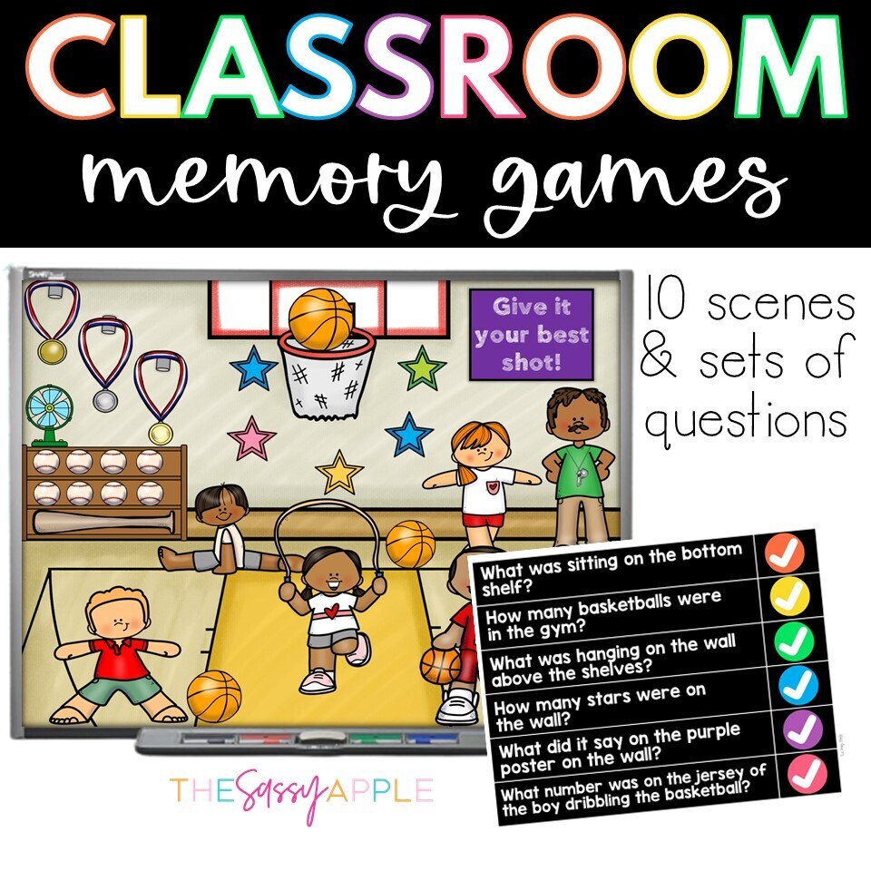 Classroom Memory Morning Meeting Activities Brain Breaks - Shop - The ...