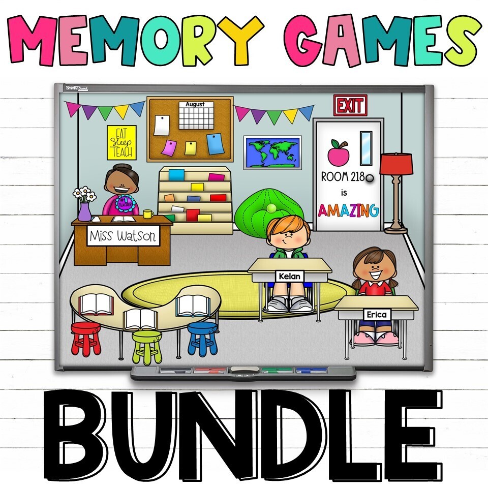 Digital Memory Games Monthly Themed & Questions Brain breaks, morning ...