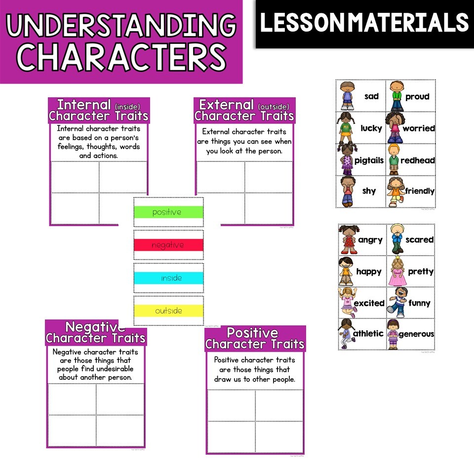 Character Trait Chart Graphic Organizer