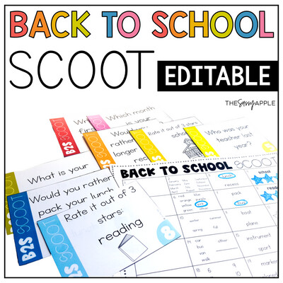 Back to School Scoot: A Getting to Know You Activity Back to School ...