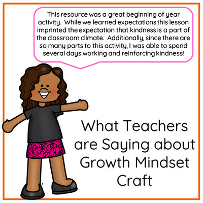 Growth Mindset Craft Writing Activities Bulletin Board Mrs. Spitzer's ...