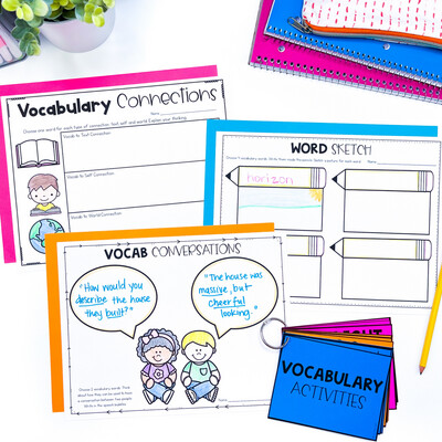 Vocabulary Activities Use with ANY Word List Graphic Organizers ...