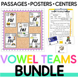 Vowel Teams Activities Worksheets Reading Passages Writing BUNDLE ...