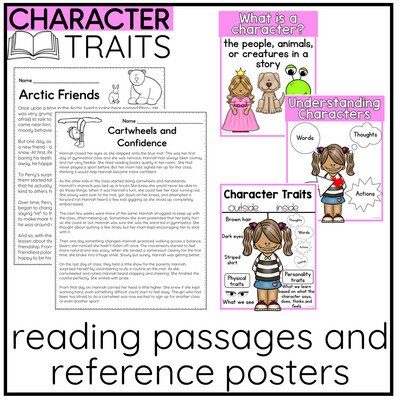 Understanding Character Traits Lesson Plan Charts Graphic Organizers ...