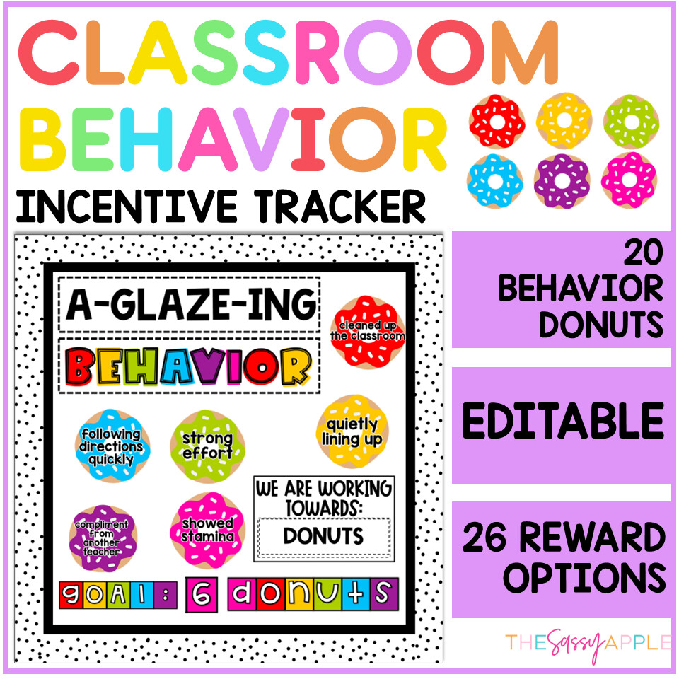 Donuts Class Incentives Behavior Tracker Classroom Management System ...