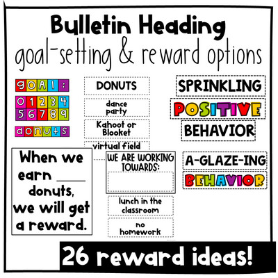 Donuts Class Incentives Behavior Tracker Classroom Management System ...
