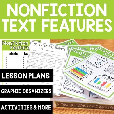 Nonfiction Text Features: Lesson plan, Mini-lesson Materials and ...