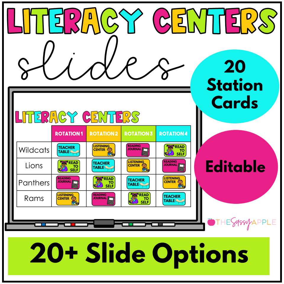 ELA Center Rotation Slides | Literacy Centers | Small Group Reading ...