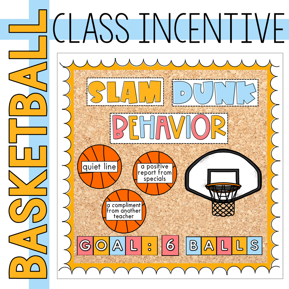 Basketball Positive Behavior Management Class Incentive Tracker March ...
