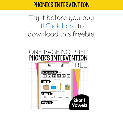 Diphthongs Worksheets Phonics Intervention Activities - Shop - The ...