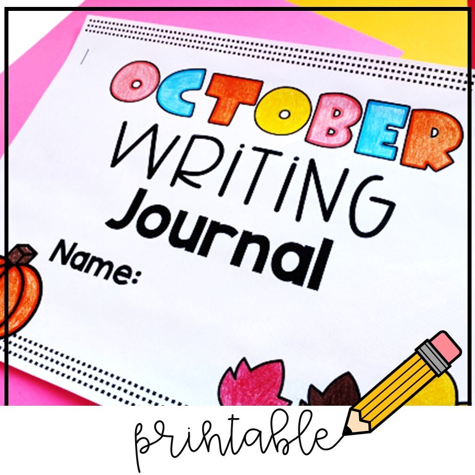 October Printable Writing Journal Pages 20 Different Prompts - Shop ...