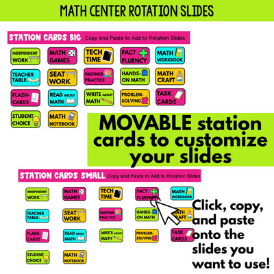 Center Rotation Slides | Guided Math Centers | Small Group Math ...