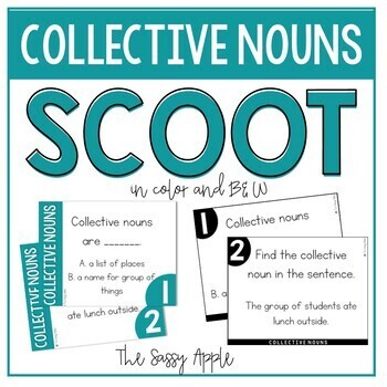 Collective Nouns Task Cards or Scoot with Recording Sheet - Shop - The ...