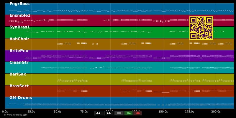 Out Of Time - Chris Farlow (MIDI individual tracks)