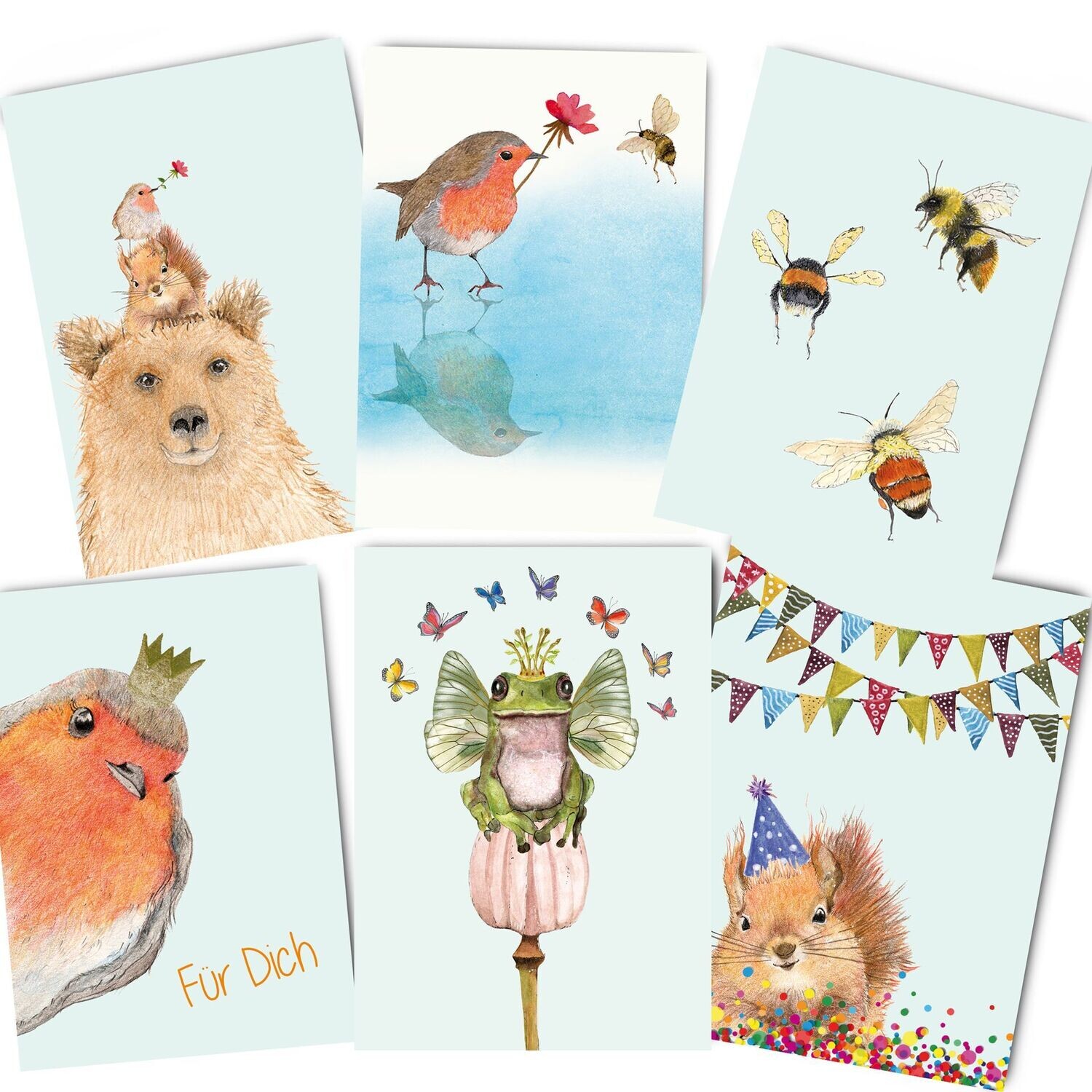 Postkarten-Set (6 verschiedene Motive)