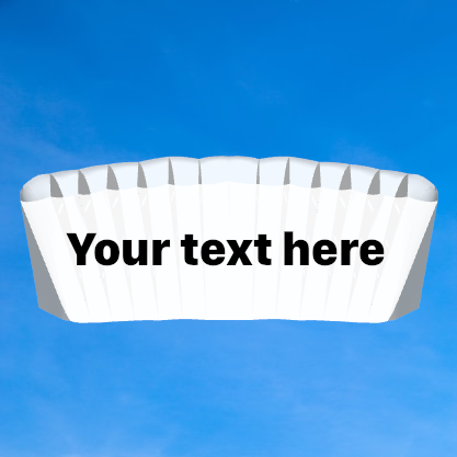 Custom Text Printed on Mini Parachute