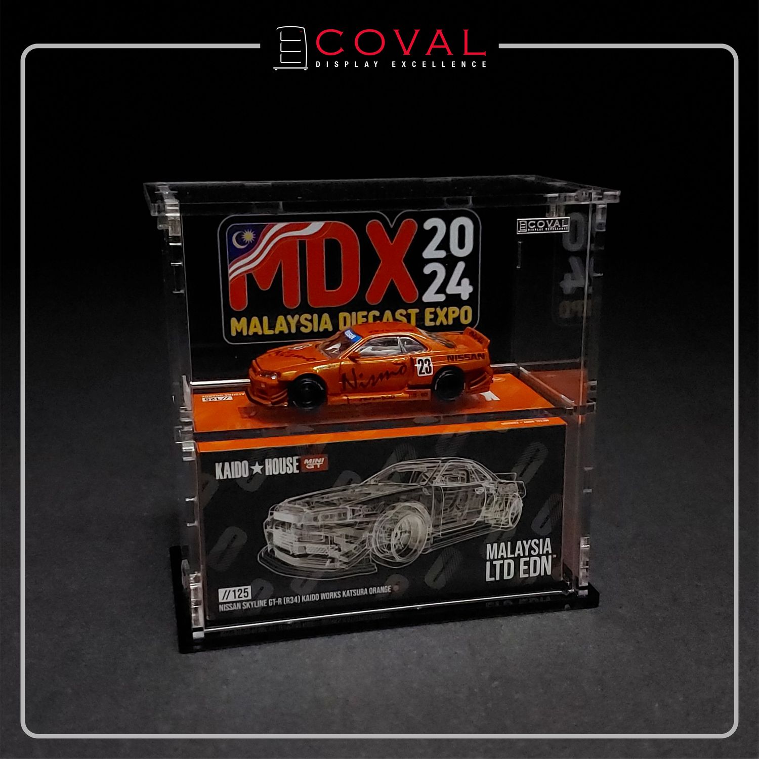 MDX-102KD Acrylic Display Cabinet for Mini GT x Kaido House Car and Box ...