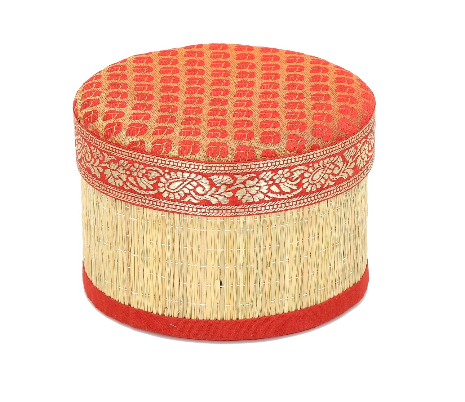 RG Round Box with Foam Lid - Red