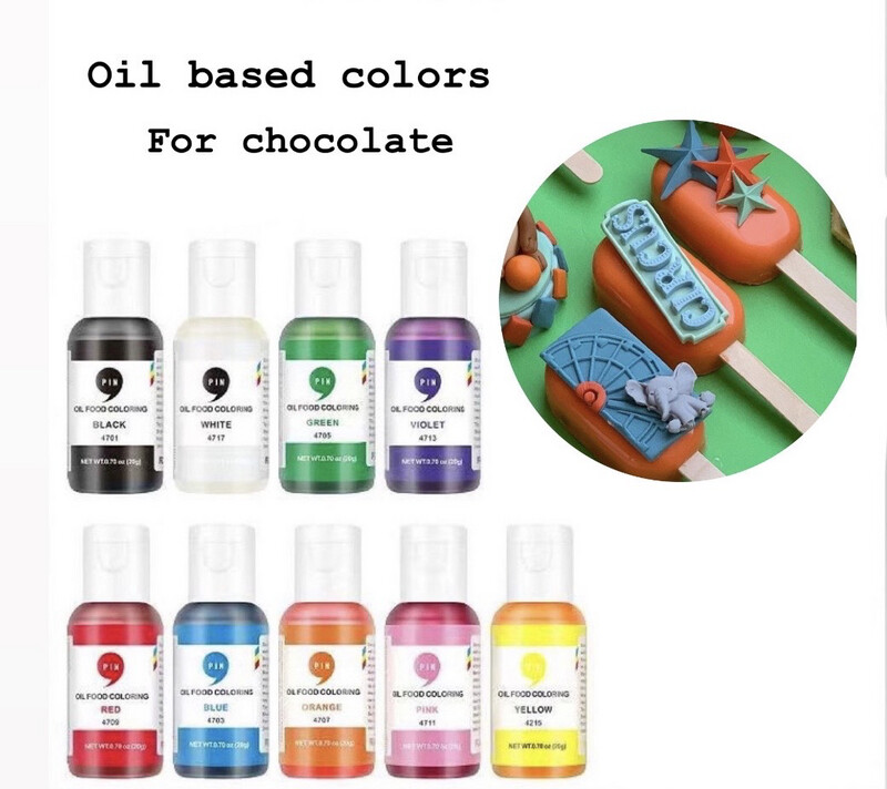 Edible Oil Based Colors ( 20g/ Bottle )