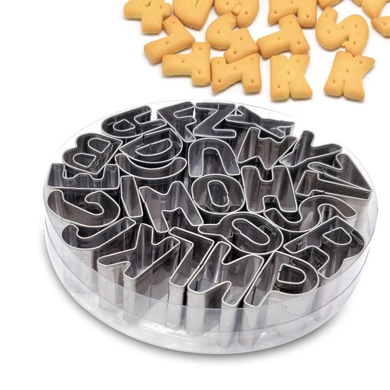 Stainless Alphabet Cookie Cutter Set