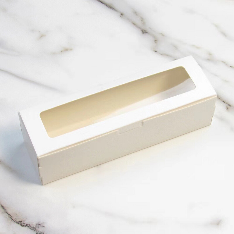 White or Kraft Rectangular Cookie Box Lot/ 5 piece