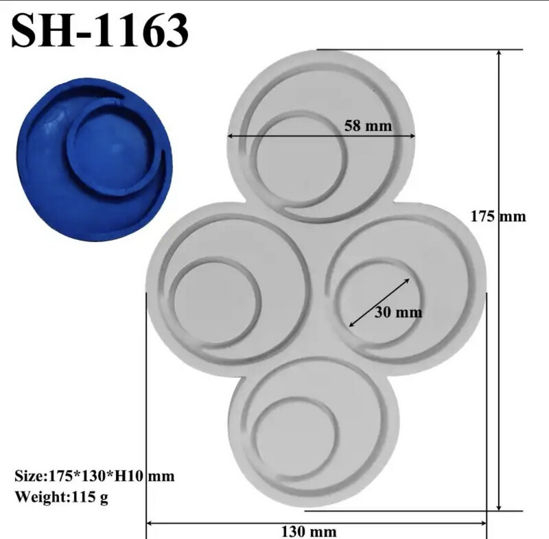 Hilal 4 Cavity Silicone Mold