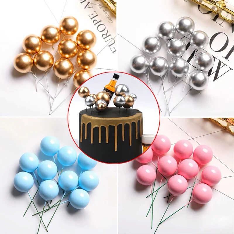 Decorative Balls Cake Toppers Bag/20 pieces