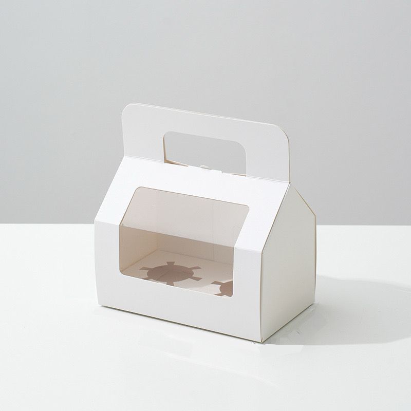 White 2 Cavity Cupcake Box Lot / 5 boxes