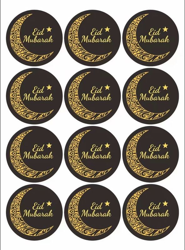 Eid Mubarak Stickers Lot / 120 Stickers