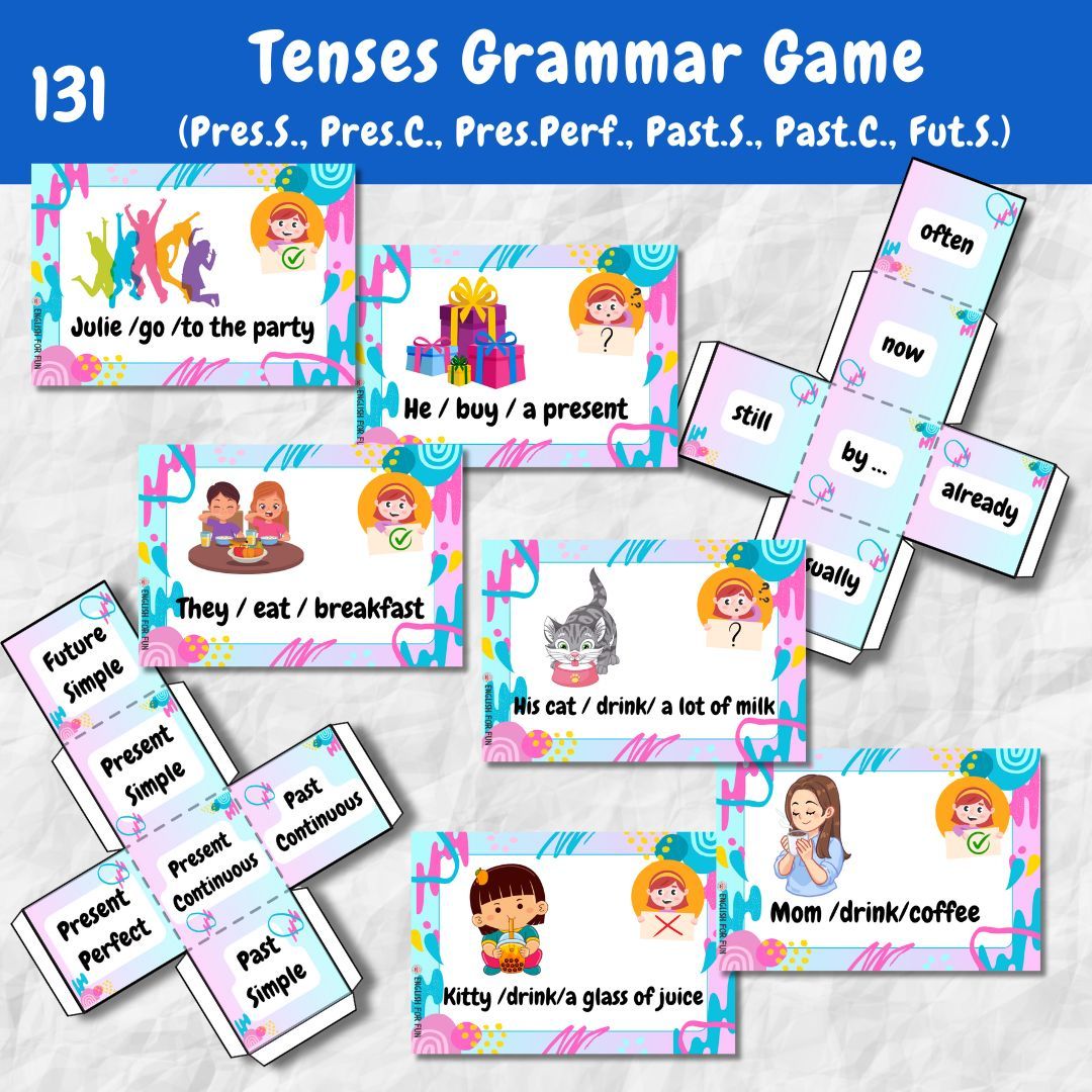 English4Fun - Tenses Grammar Game