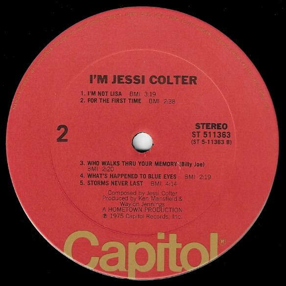 Jessi Colter Album Cover