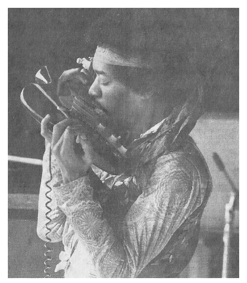 Jimi Hendrix Playing Guitar With Teeth