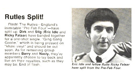 Rutles, The / Rutles Split! | Magazine Article | November 1978