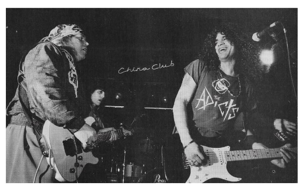Slash / Los Angeles, CA (China Club) | February 1990 | with Sam Kinison