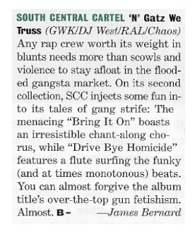 South Central Cartel / 'N' Gatz We Trust | Magazine Review | May 1994