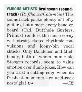 Various Artists / Brainscan (Soundtrack) | Magazine Review | May 1994