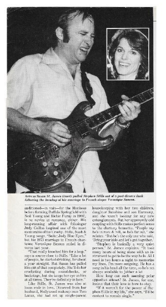 Stills, Stephen / Stephen + Susan | Magazine Article | June 1979 | with ...