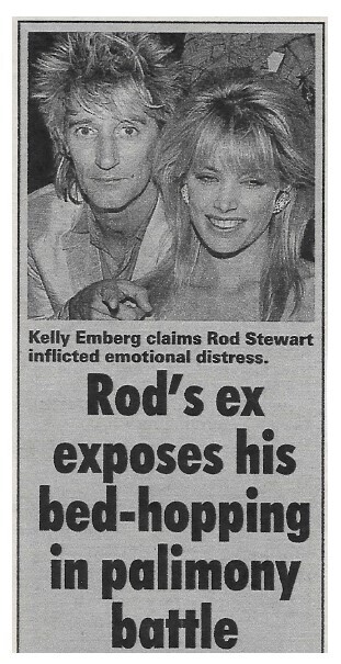 Stewart, Rod / Rod's Ex Exposes His Bed-Hopping in Palimony Battle ...