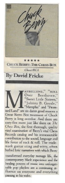 Berry, Chuck / 1989: Chuck Berry: The Chess Box