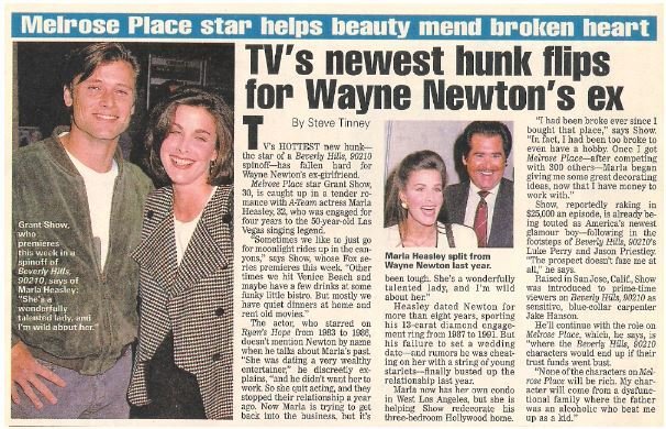 Show, Grant / TV's Newest Hunk Flips for Wayne Newton's Ex | Magazine ...